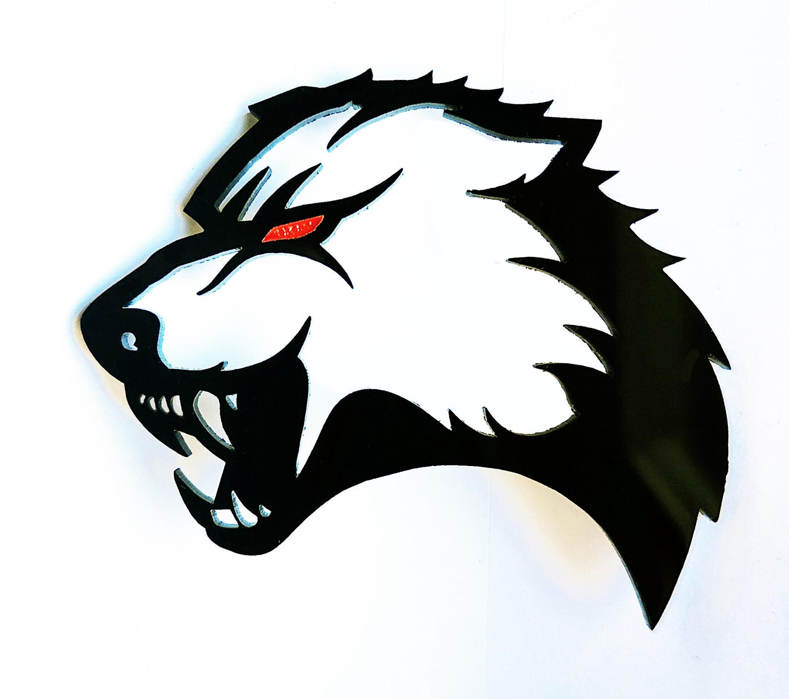 2x Hellwolf Wolf Redeye Badge Logo Emblem for Car Auto Fender Trunk ...