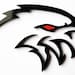 2x Hawk Bird Hellhawk Redeye Emblem Logo for Grand Cherokee Trackhawk ...