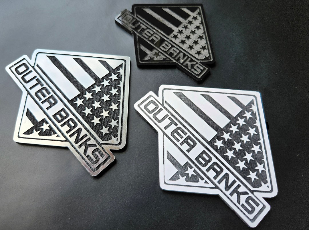 Custom Fender Outer Banks Emblem Badge Logo for Ford Bronco Truck Sport ...