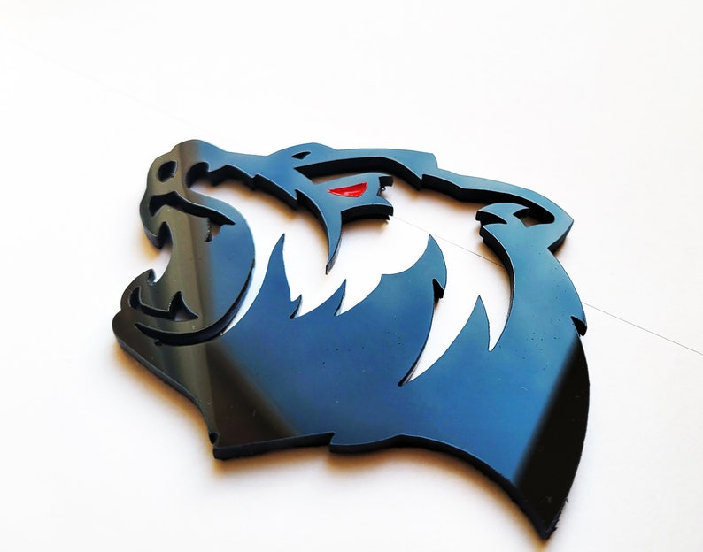 2x Hellbear Bear Redeye Badge Logo Emblem for Dodge SRT RAM TRX Ford ...