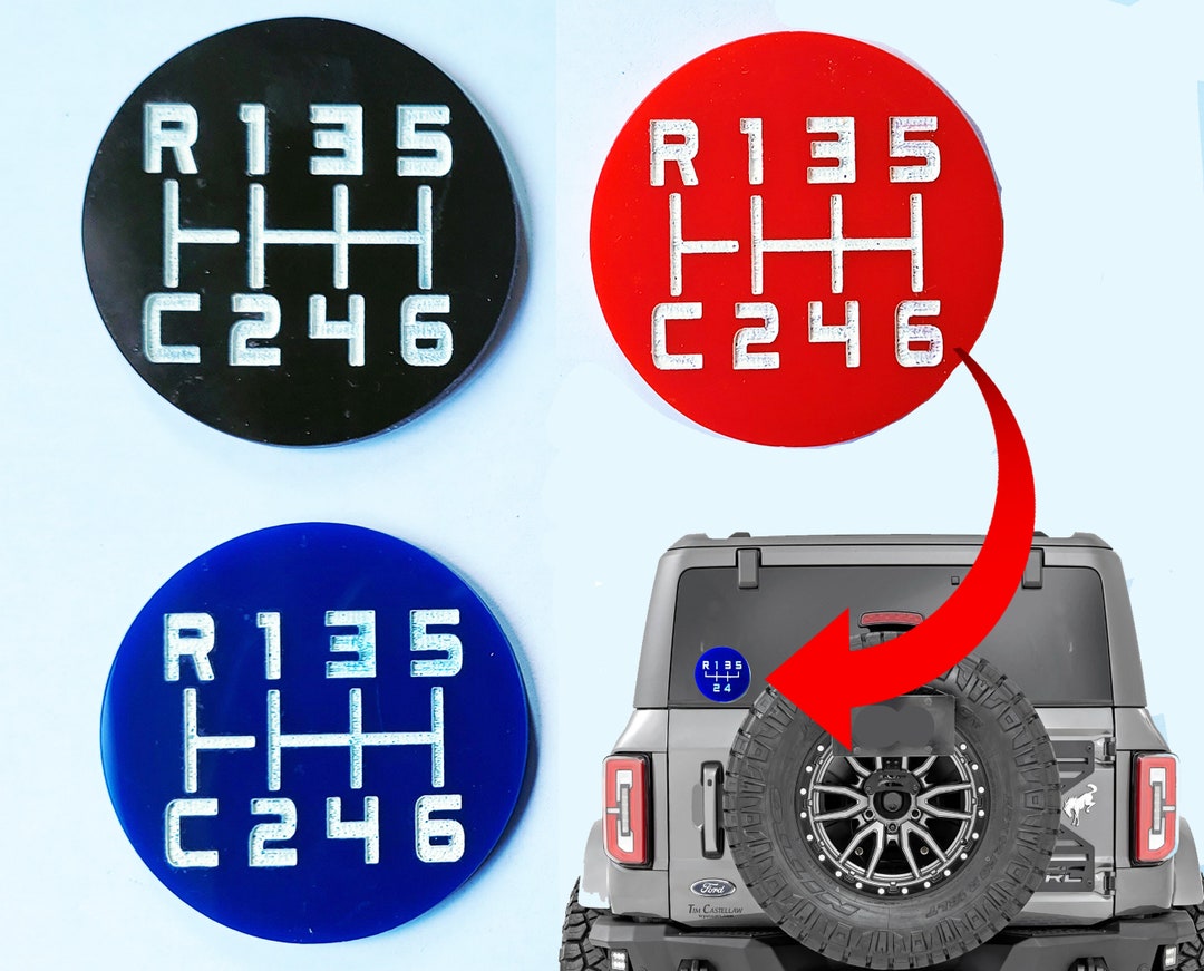 7 Speed Manual Gear Shift Transmission Emblem Badge for Ford Bronco ...