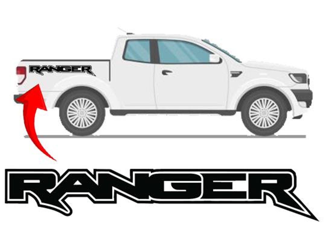 Fender Door Tailgate Vinyl Decal / Sticker for Ford Ranger Pickup ...