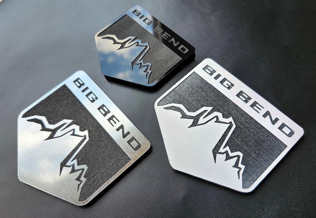 Custom Fender Big Bend Emblem Badge Logo for Ford Bronco Truck Sport ...