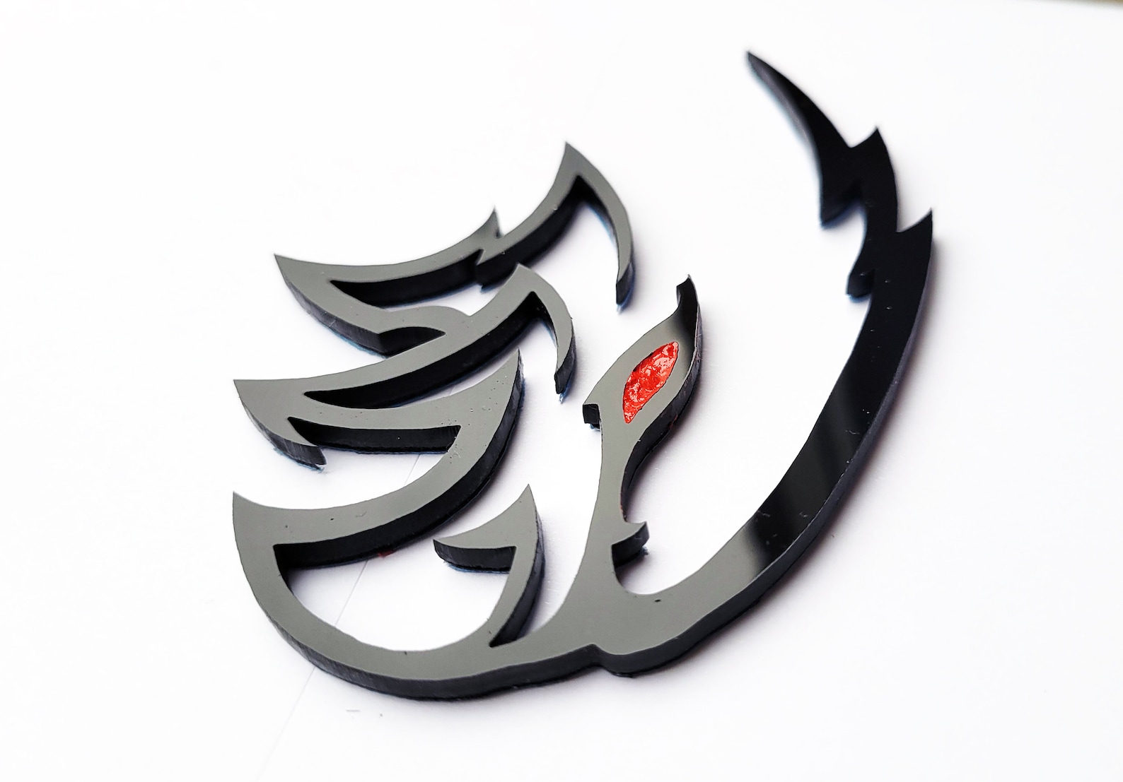 2x Hawk Bird Hellhawk Redeye Emblem Logo for Grand Cherokee Trackhawk ...