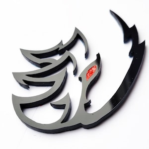 2x Hawk Bird Hellhawk Redeye Emblem Logo for Grand Cherokee Trackhawk ...