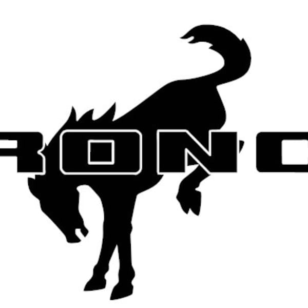 Bronco Red Horse Decal - Etsy