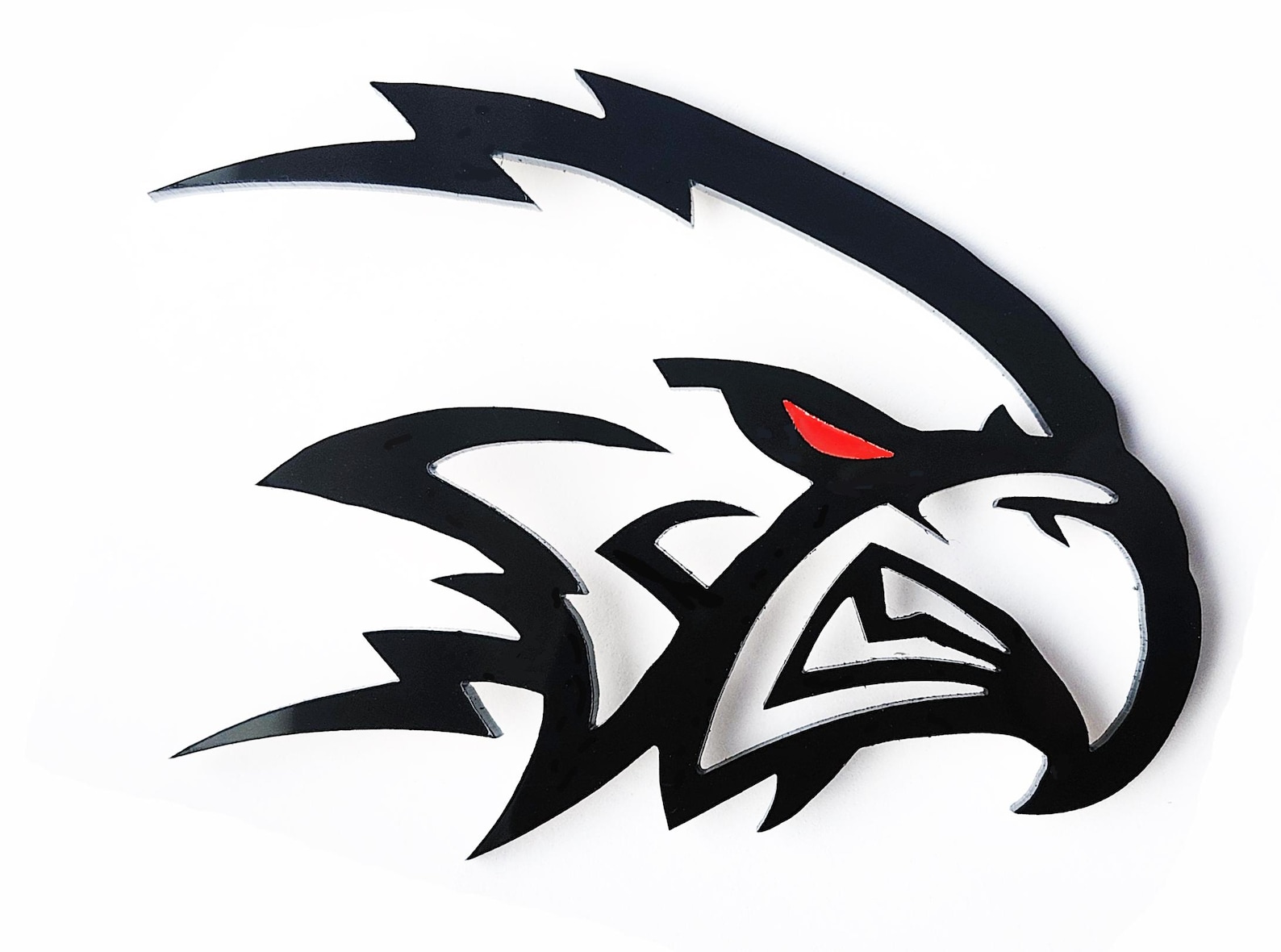 2x Hawk Bird Hellhawk Redeye Emblem Logo for Grand Cherokee Trackhawk ...