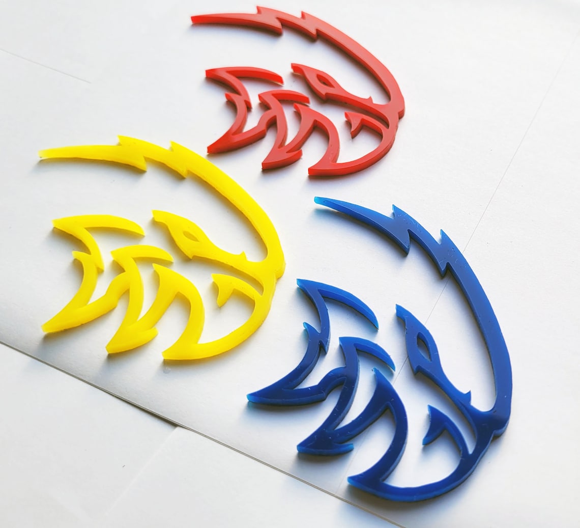 2x Hawk Bird Hellhawk Emblem Logo for Grand Cherokee Trackhawk SRT - Etsy