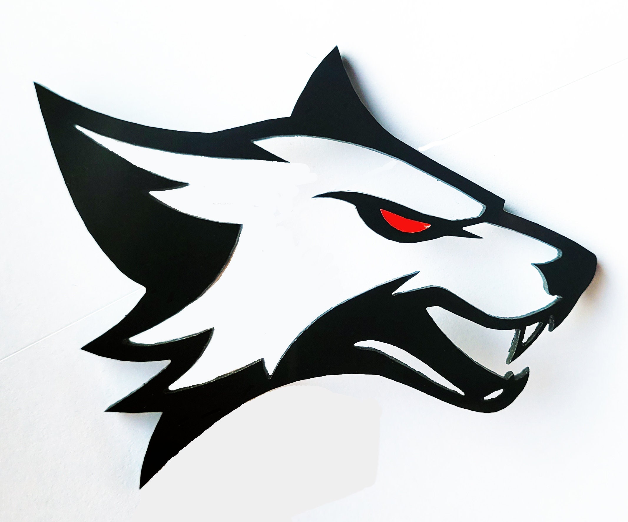 2x Hellfox Fox Redeye Badge Logo Emblem for Car Auto Fender Trunk Hood ...