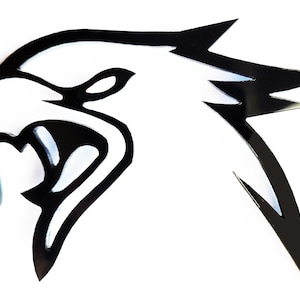 2x Hawk Bird Hellhawk Emblem Logo for Jeep Grand Cherokee Trackhawk SRT ...