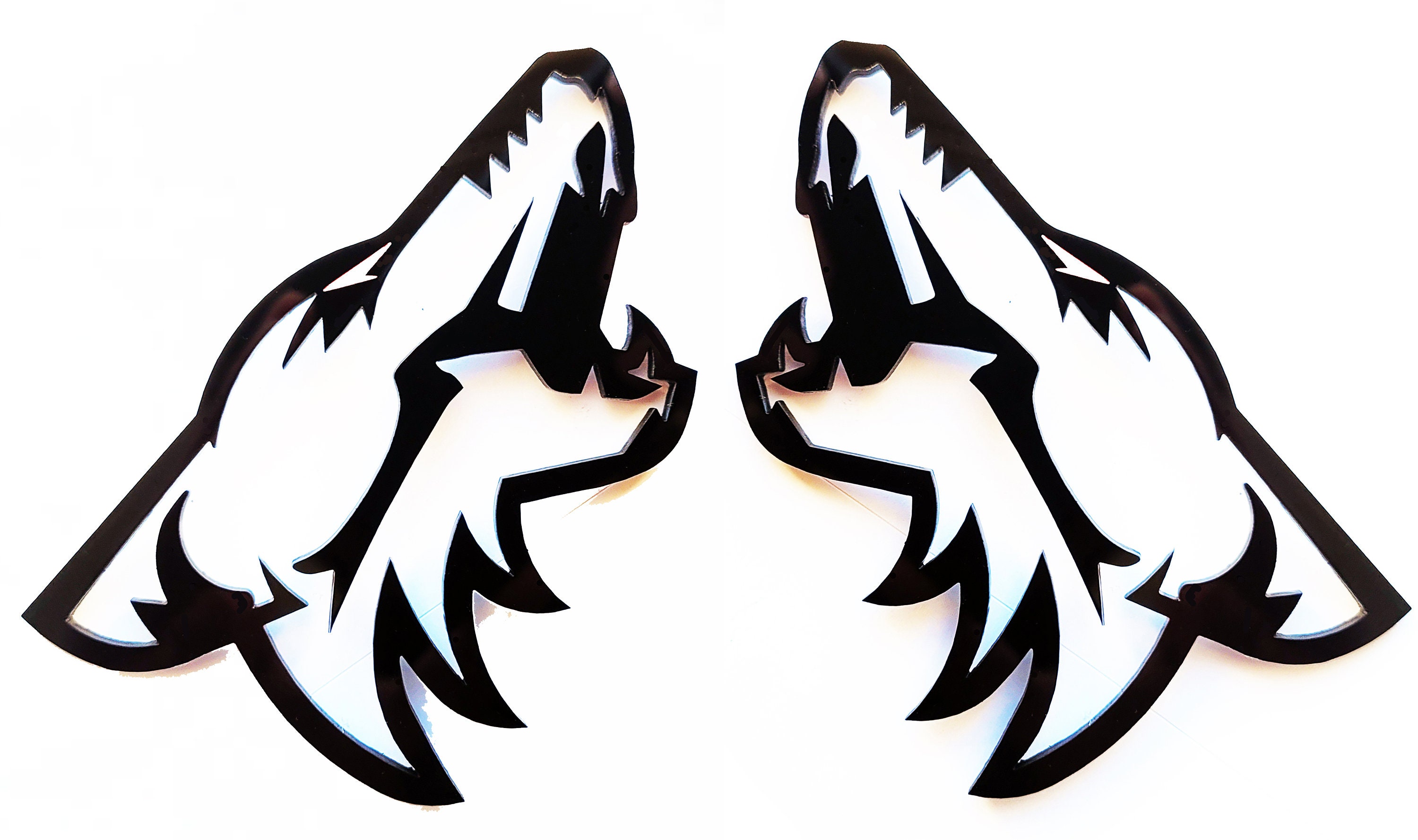 2x Custom Fender Emblem Badges Coyote for Ford Mustang 5.0L GT V8 ...