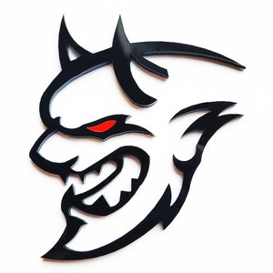 2x Demon Redeye Emblem Badge for Dodge Charger Challenger Hellcat SRT ...