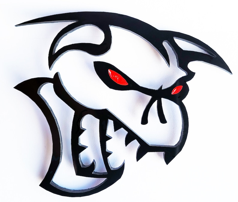 2x Demoncat Ghoul Redeye Logo Emblem Badge for Challenger Charger ...