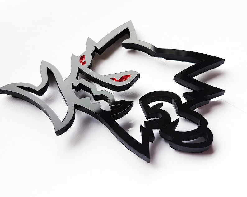 2x Gengar Haunter Ghastly Pokemon Redeye Emblem Badges for Car Auto ...