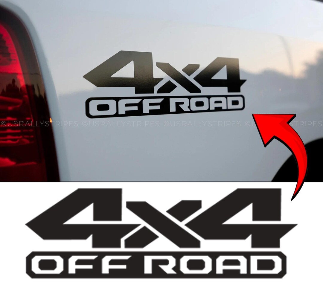 4x4 Offroad Decal Sticker Vinyl for Dodge RAM Ford Chevy Pickup Truck ...