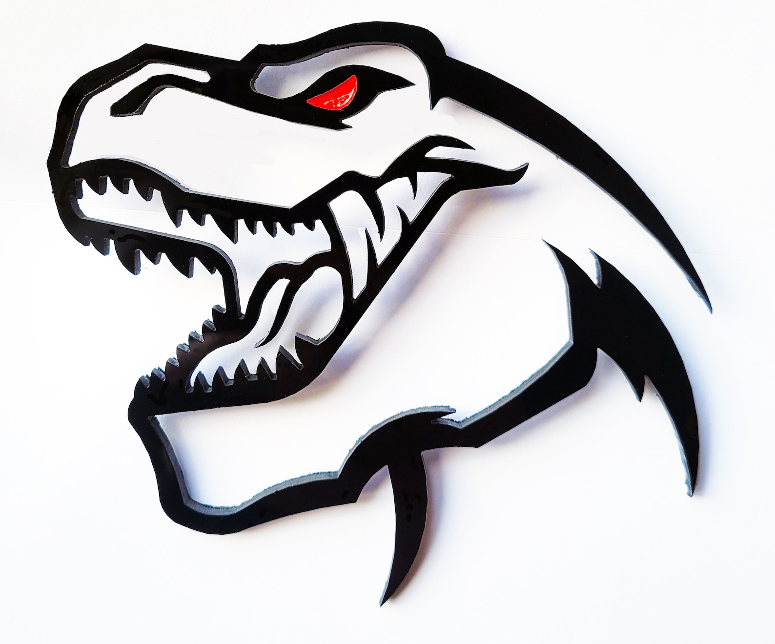 2x Dinosaur T-rex TRX Redeye Emblem for Dodge Ram Logo 1500 2500 3500 ...