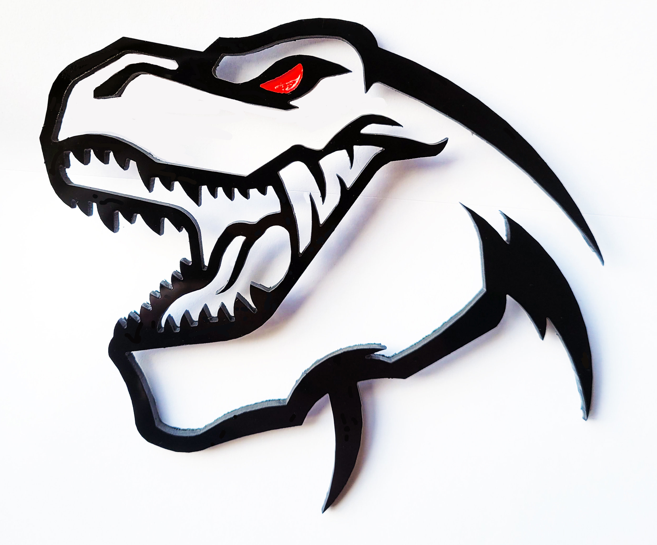2x Dinosaur T-rex TRX Redeye Emblem for Dodge Ram Logo 1500 2500 3500 ...