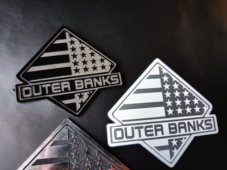 Custom Fender Outer Banks Emblem Badge Logo for Ford Bronco Truck Sport ...