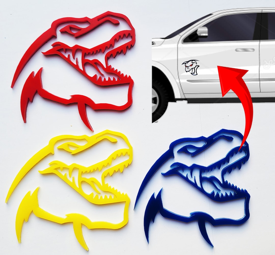 2x Dinosaur T-rex TRX Emblem for Dodge Ram Logo 1500 2500 3500 - Etsy