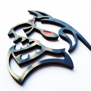 2x Demoncat Ghoul Logo Emblem Badge for Challenger Charger Hellcat ...