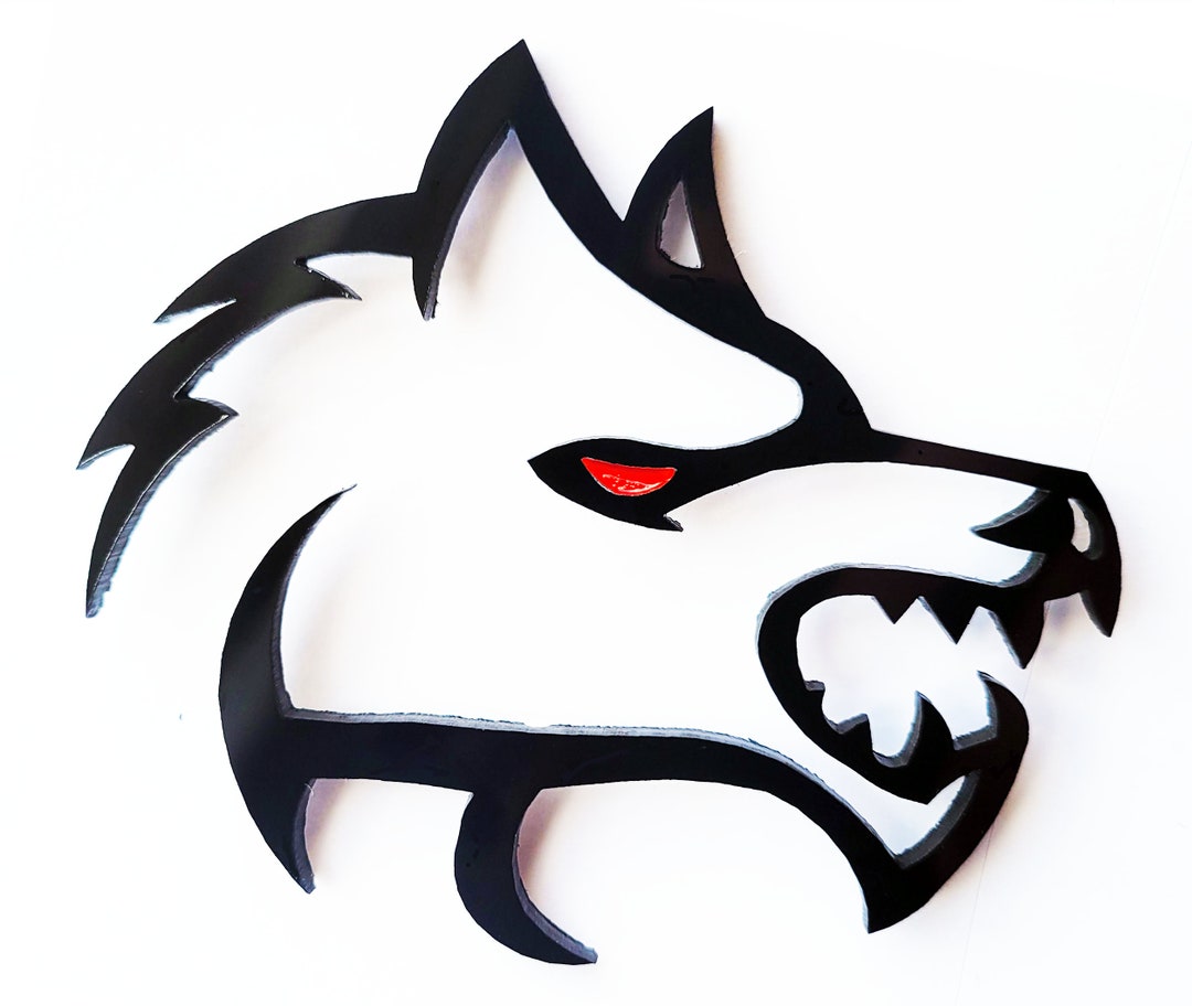 2X Demon Hound Hellhound Dog Redeye Emblem Badge for Charger Challenger ...