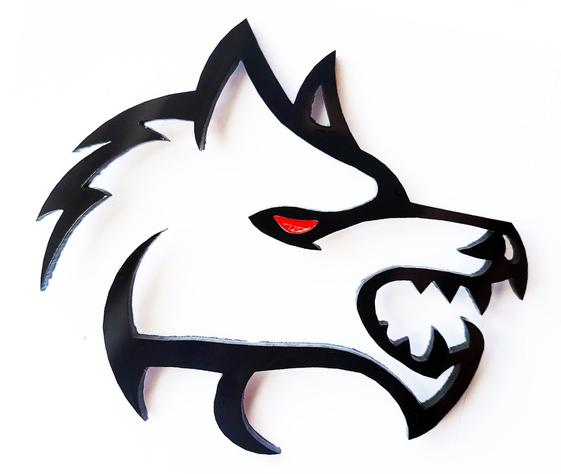 2X Demon Hound Hellhound Dog Redeye Emblem Badge for Charger Challenger ...