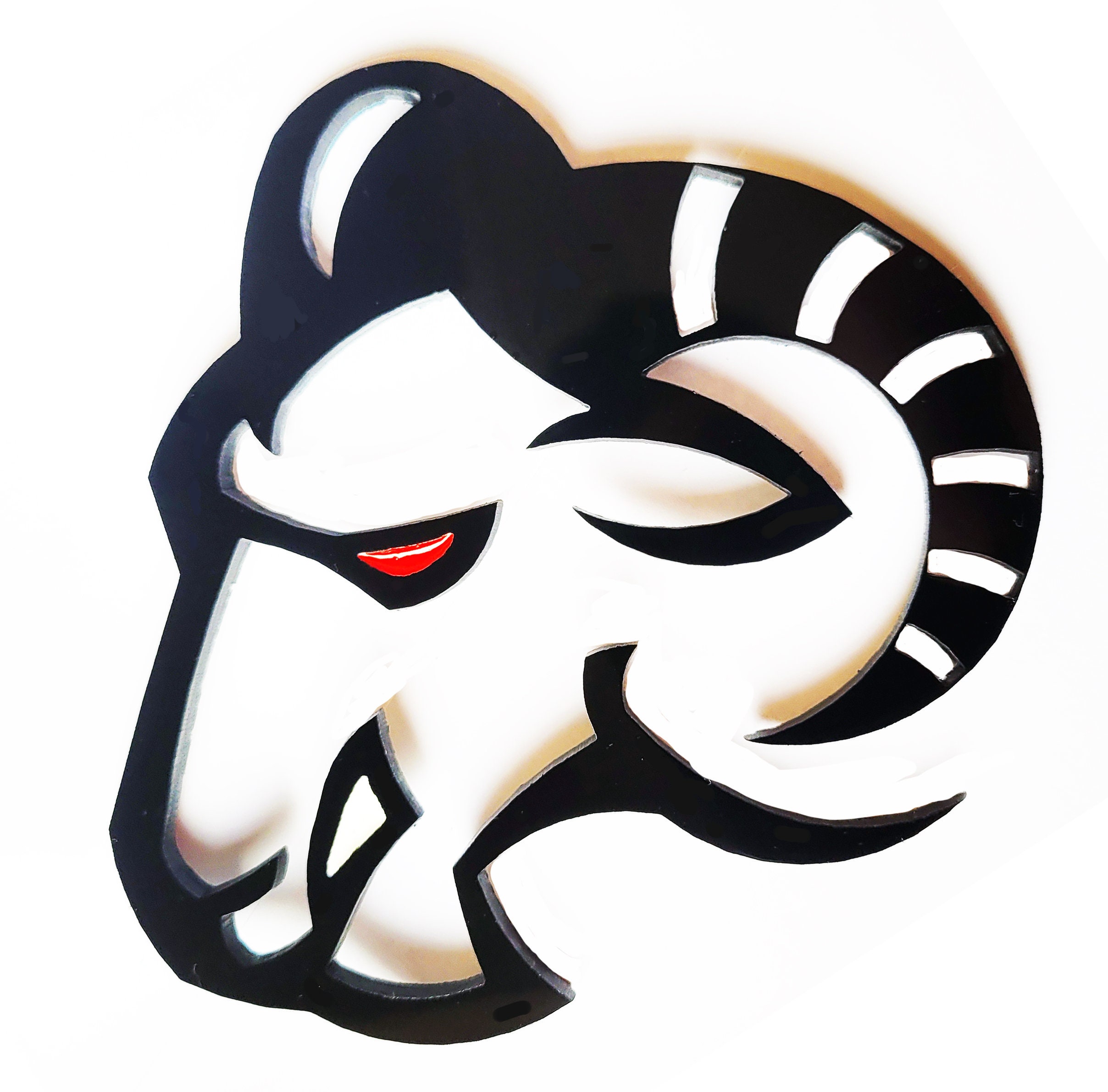 2X Demon Ram Hellram Redeye Emblem Badge for Dodge RAM 1500 2500 TRX ...