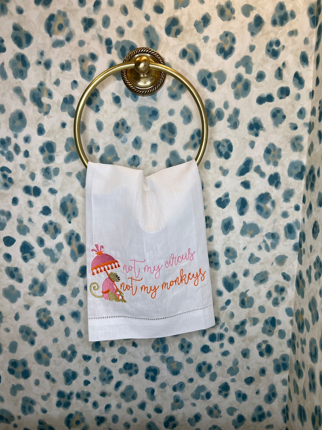 Not My Circus Guest Towel - Etsy