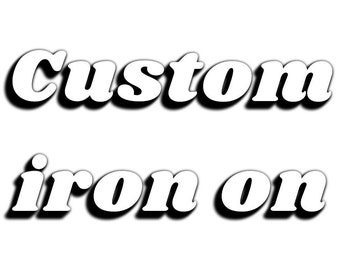 Custom Logo Iron on Transfer - Etsy