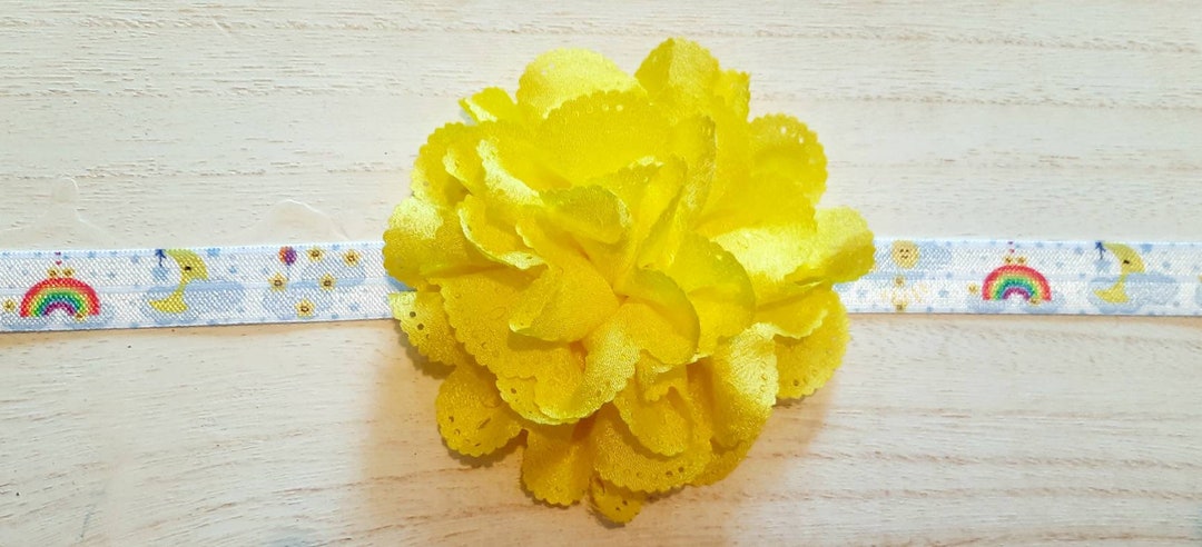 Rainbow, Stars, & Moon Cochlear Implant Headband With Flower - Etsy