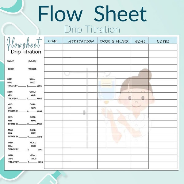 Drip Titration Sheet - Etsy