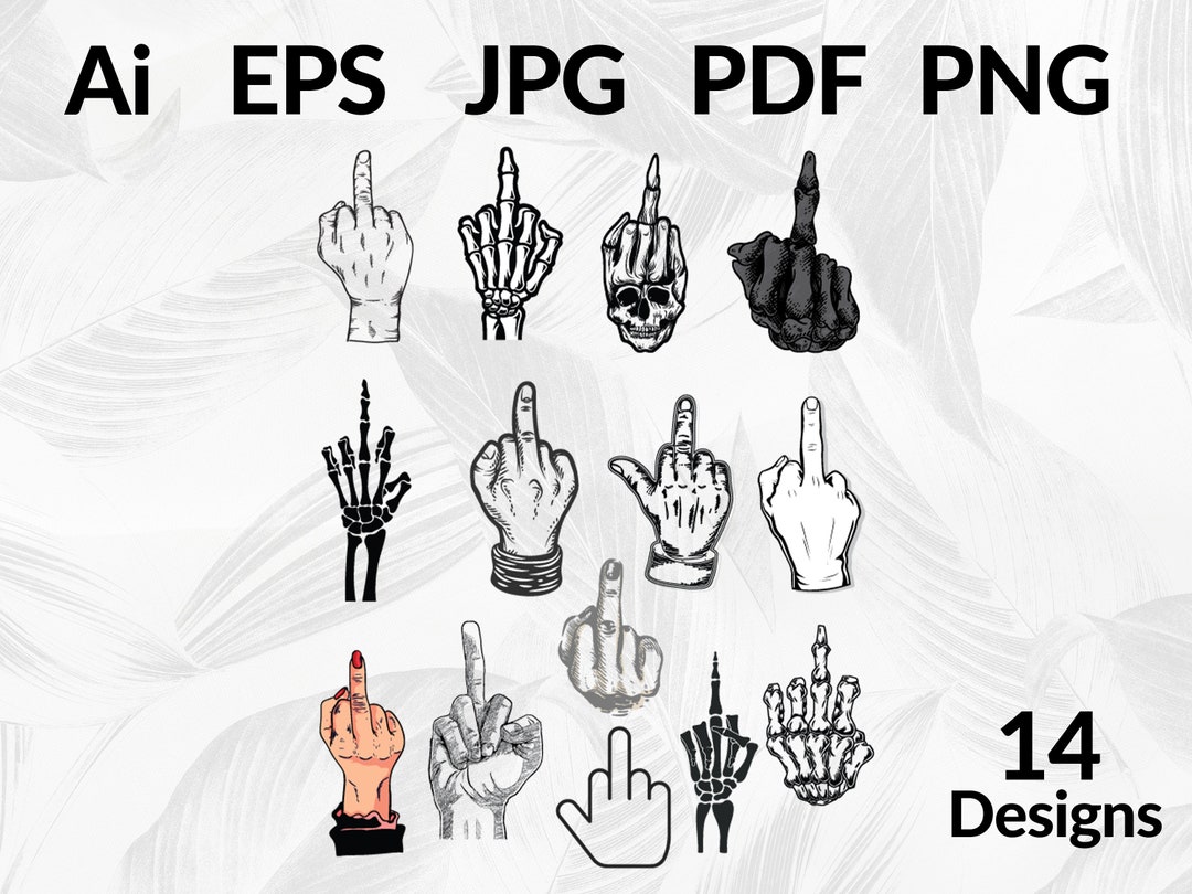 Mittelfinger SVG Mittelfinger Cricut Mittelfinger PNG - Etsy.de