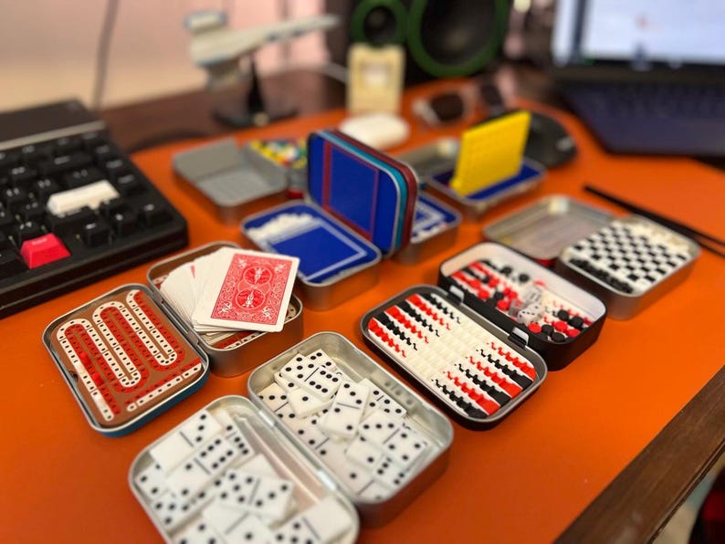 Altoids Tin Travel Game Set | 7 Pocket-sized Mini Games - Etsy