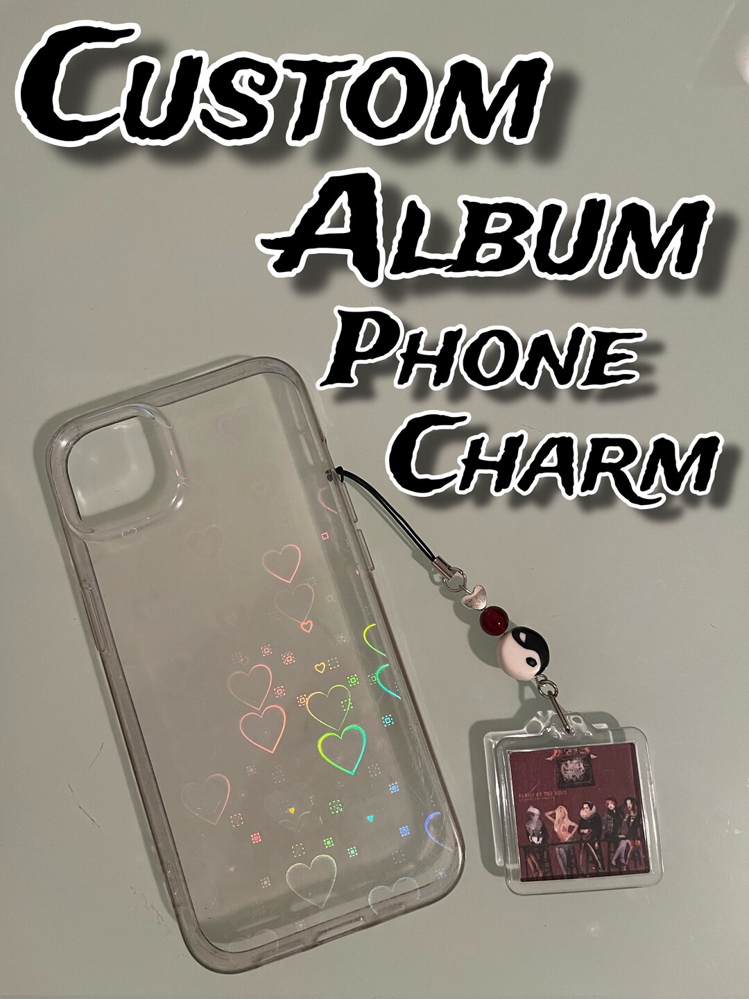 Custom Album Phone Charm - Etsy