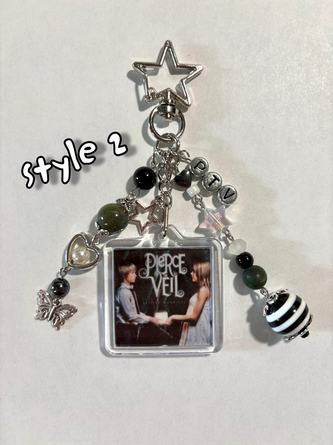 PTV - “selfish Machines” Beaded Album Keychain Phone Charm - Etsy