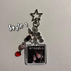 MCR - “three Cheers for Sweet Revenge” Beaded Album Keychain Phone ...