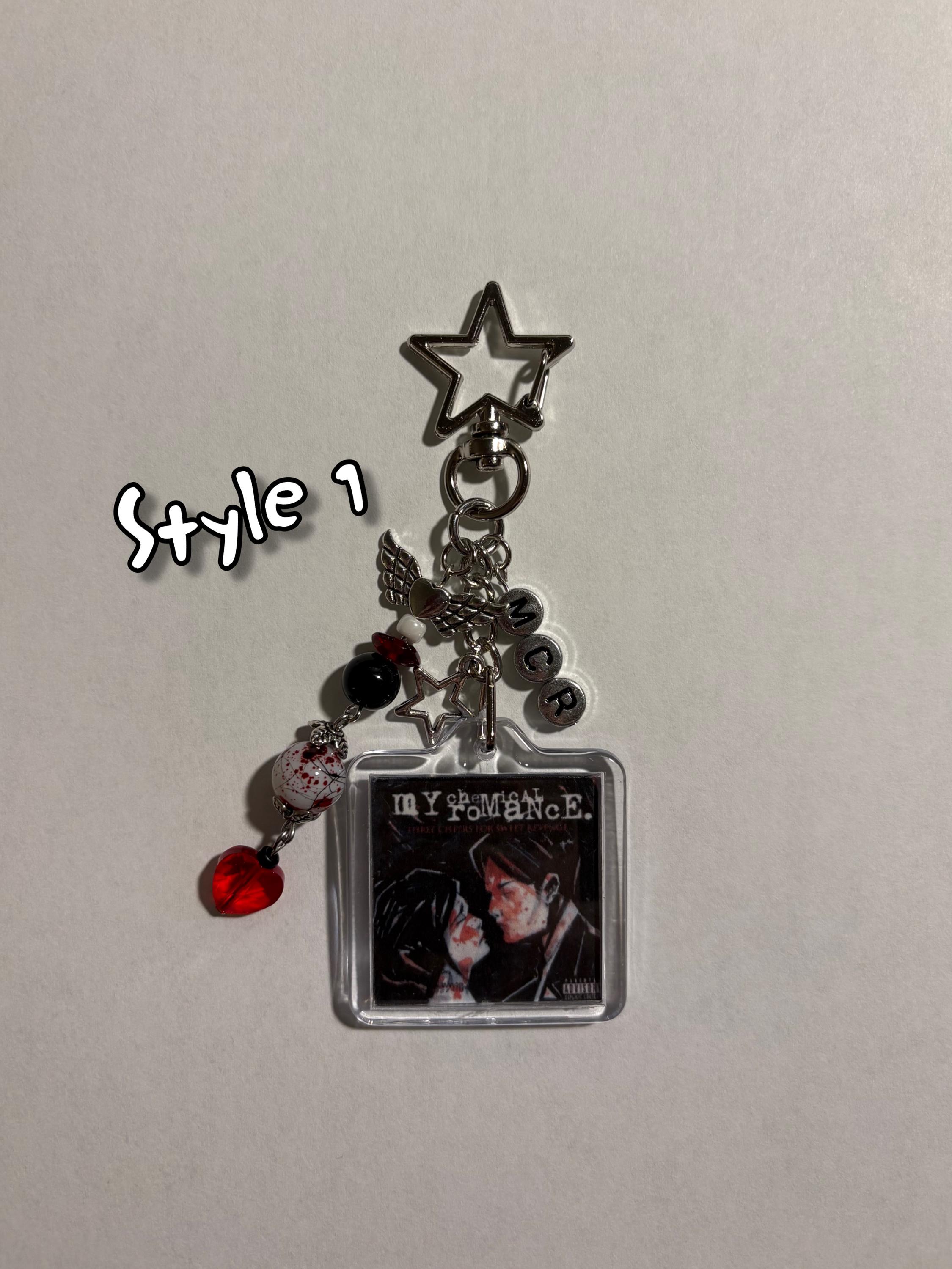 MCR - “three Cheers for Sweet Revenge” Beaded Album Keychain - Etsy