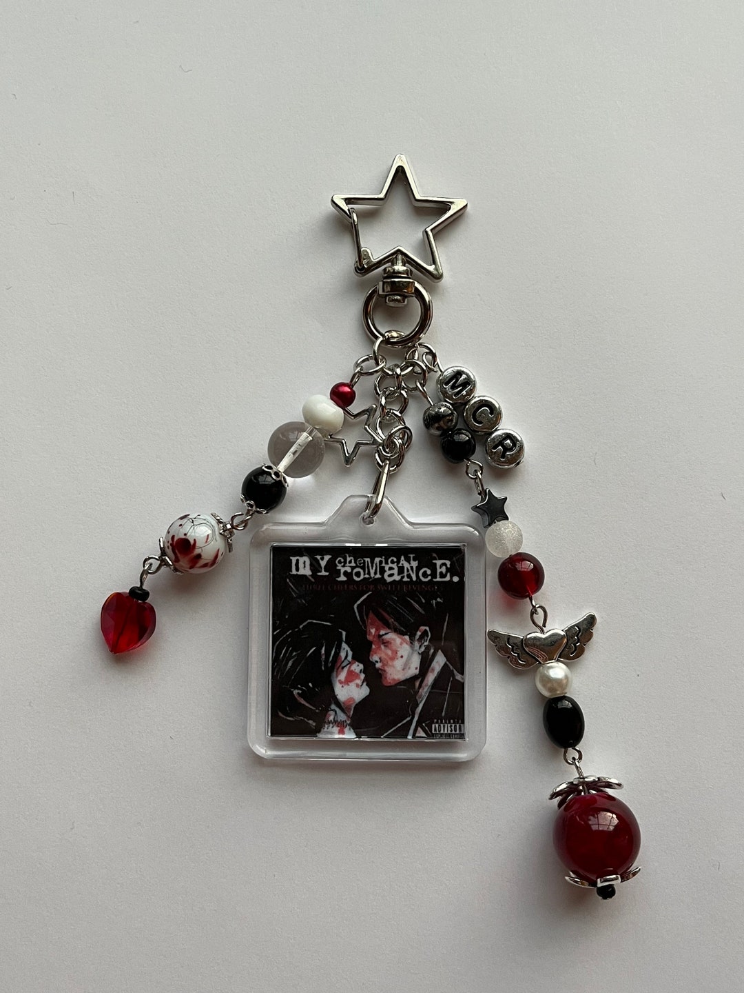 MCR three Cheers for Sweet Revenge Beaded Album Keychain - Etsy UK