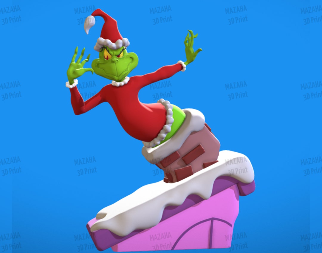 Grinch 3D Prints STL File - Etsy