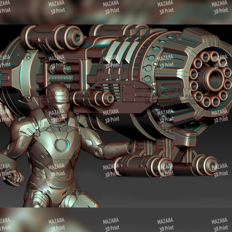 Iron Man MK7 Proton Cannon 3D Prints STL File - Etsy UK