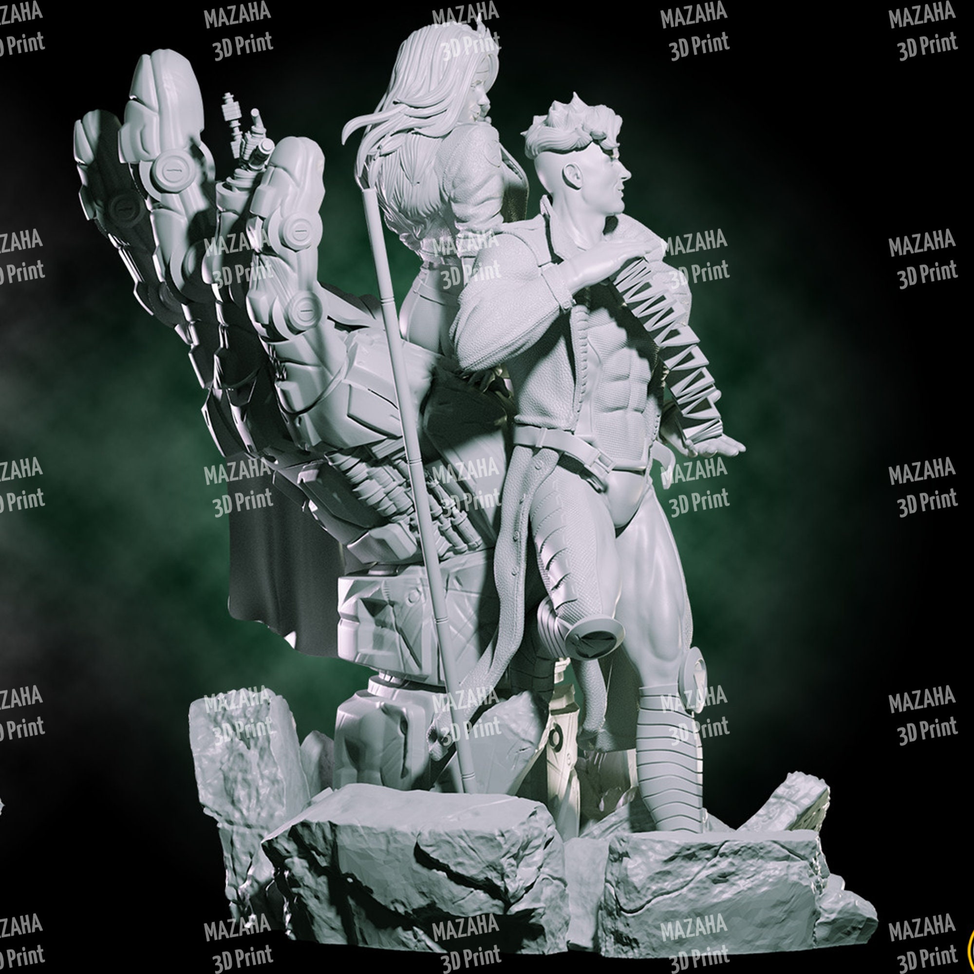 Gambit and Rogue 3D Prints STL File - Etsy UK