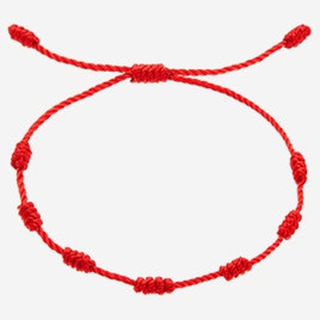 Lucky String Bracelet in RED Great for Valentine's Day - Etsy