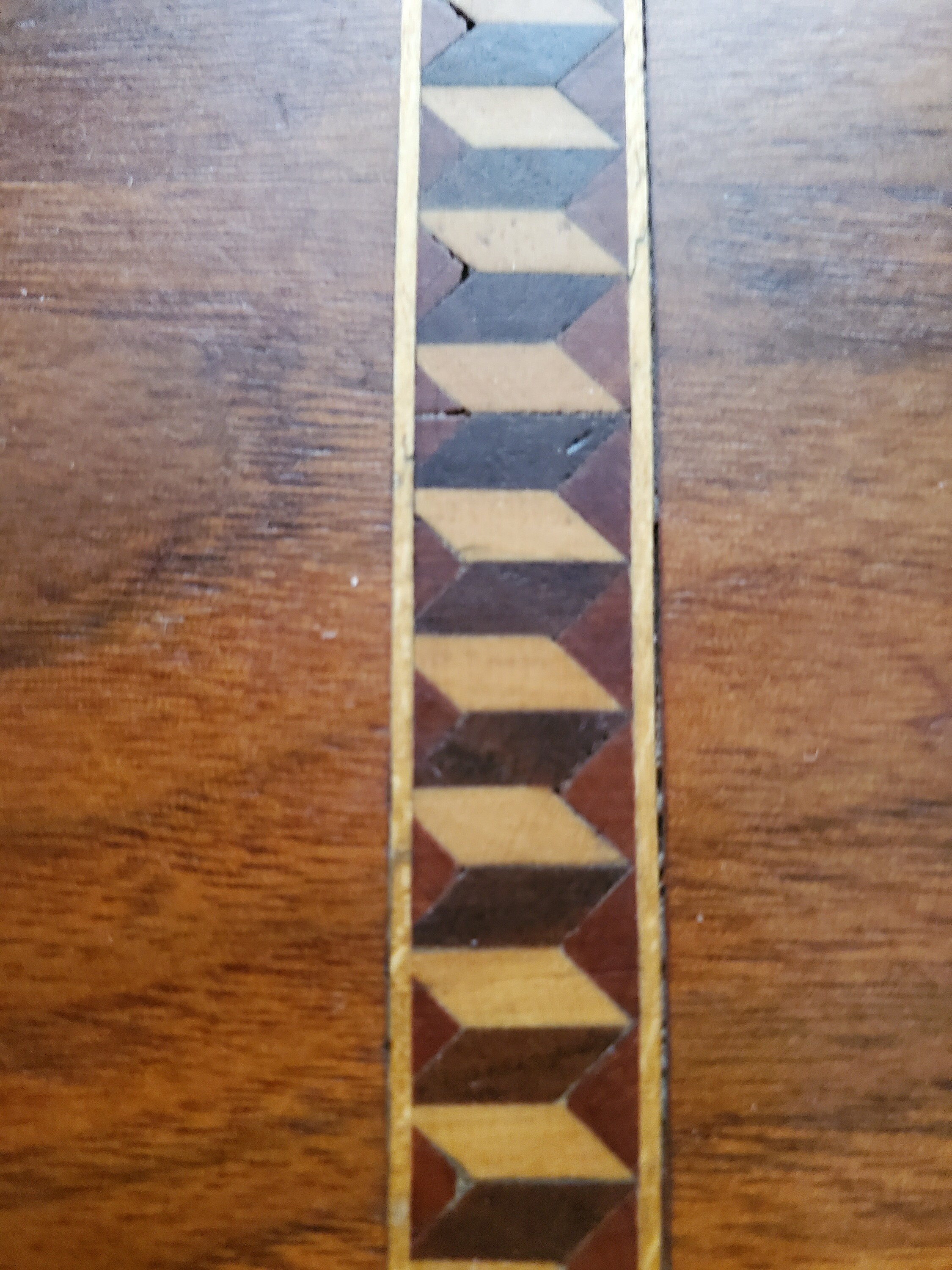 Antique Wooden Box/inlaid Box/dresser Box/vintage Hinged Wood Box ...