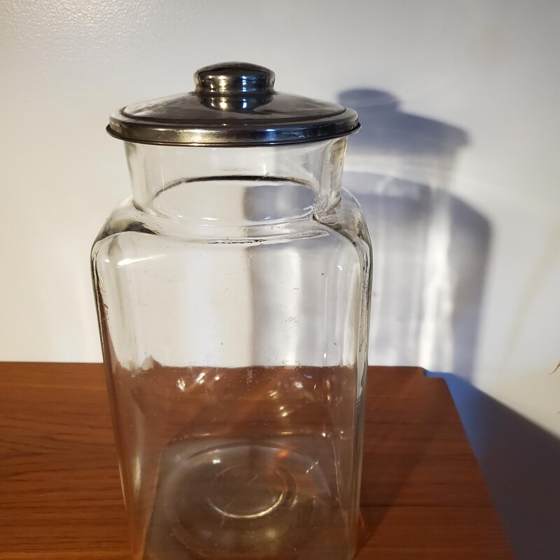 Antique Glass Candy Container - Etsy