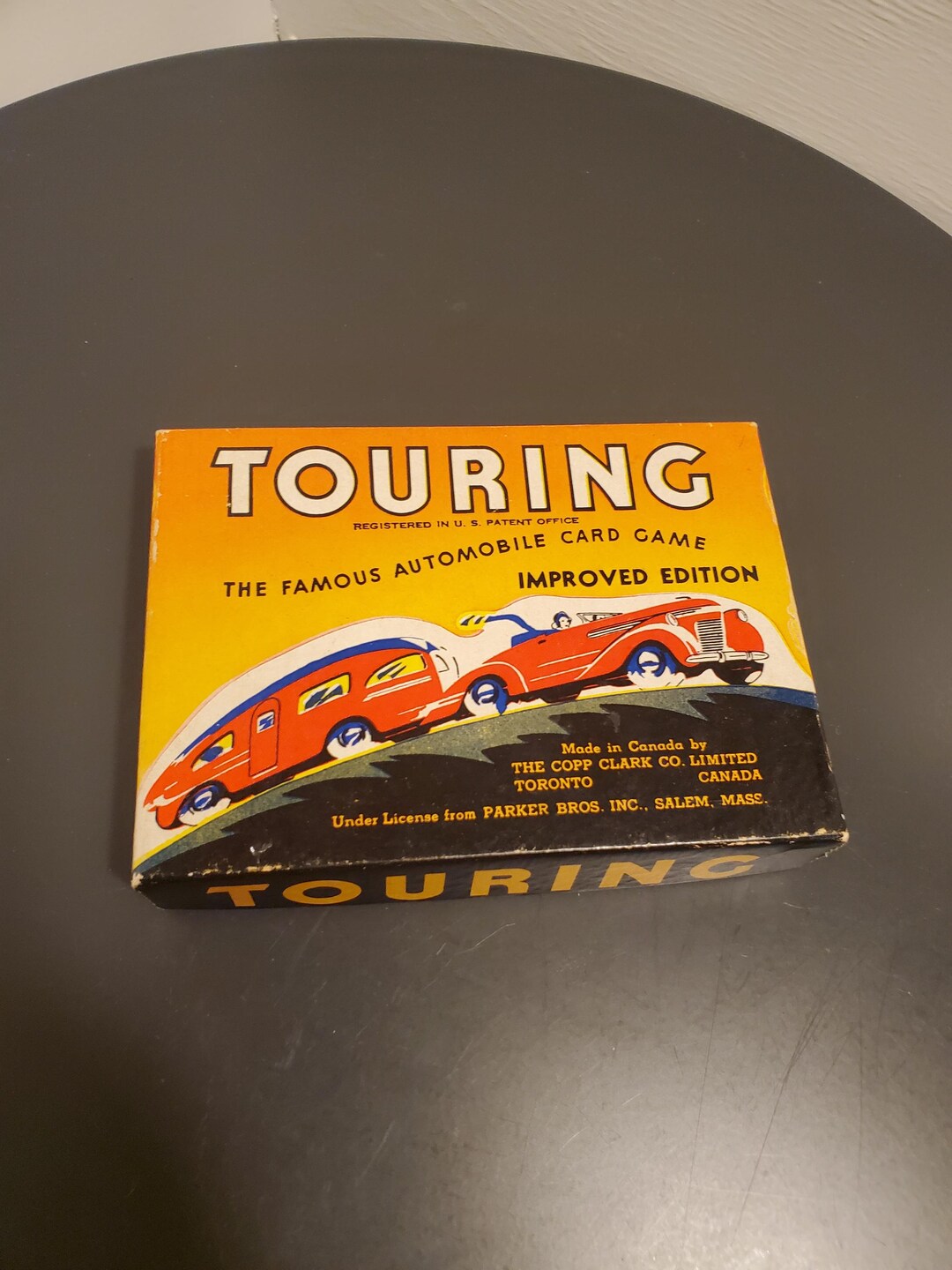 Vintage Touring Card Game/parker Brothers 1947/the Famous Auto Car ...