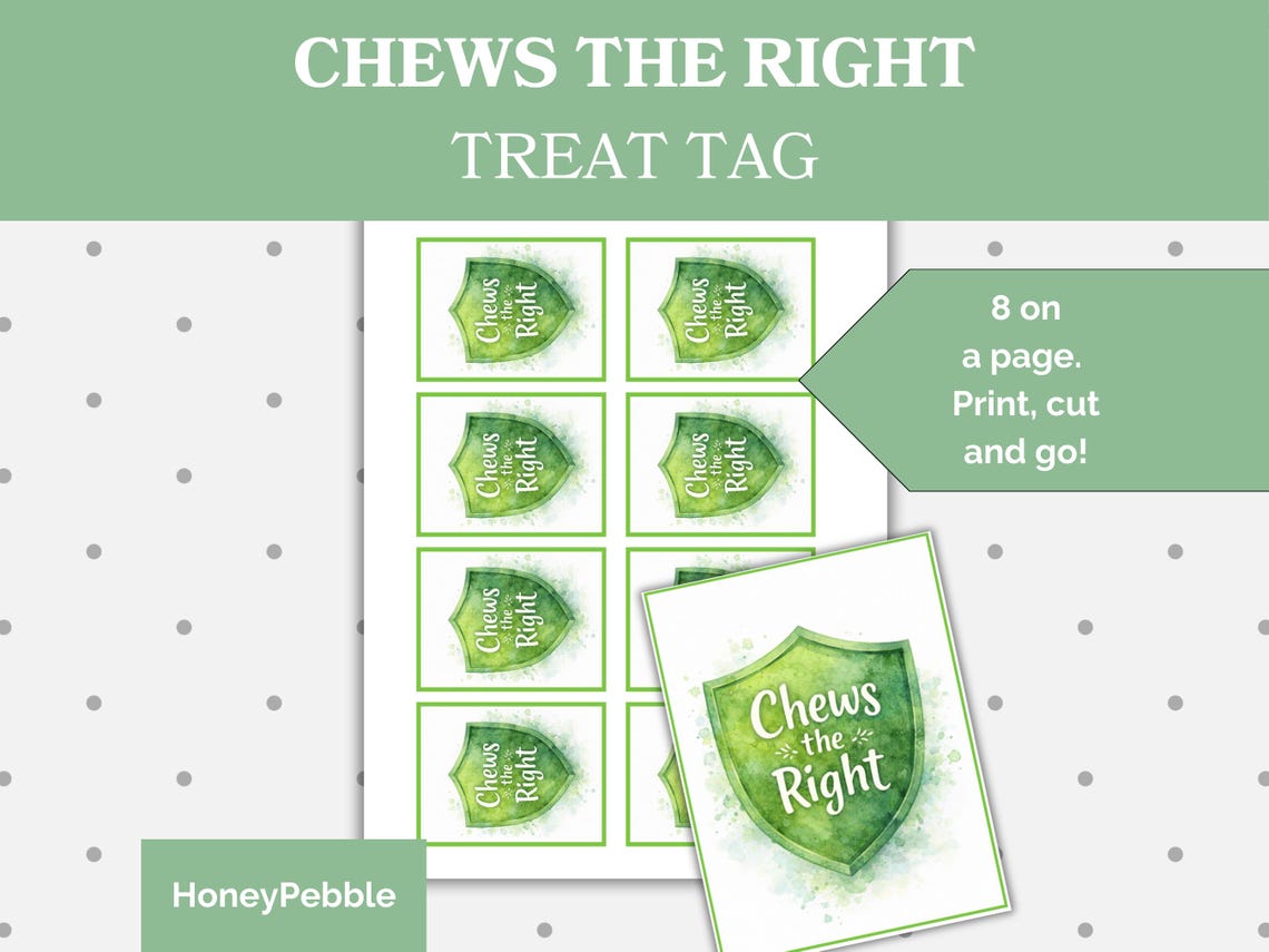 Chews the Right CTR Treat Tag - LDS Primary & Young Women (PDF Download ...