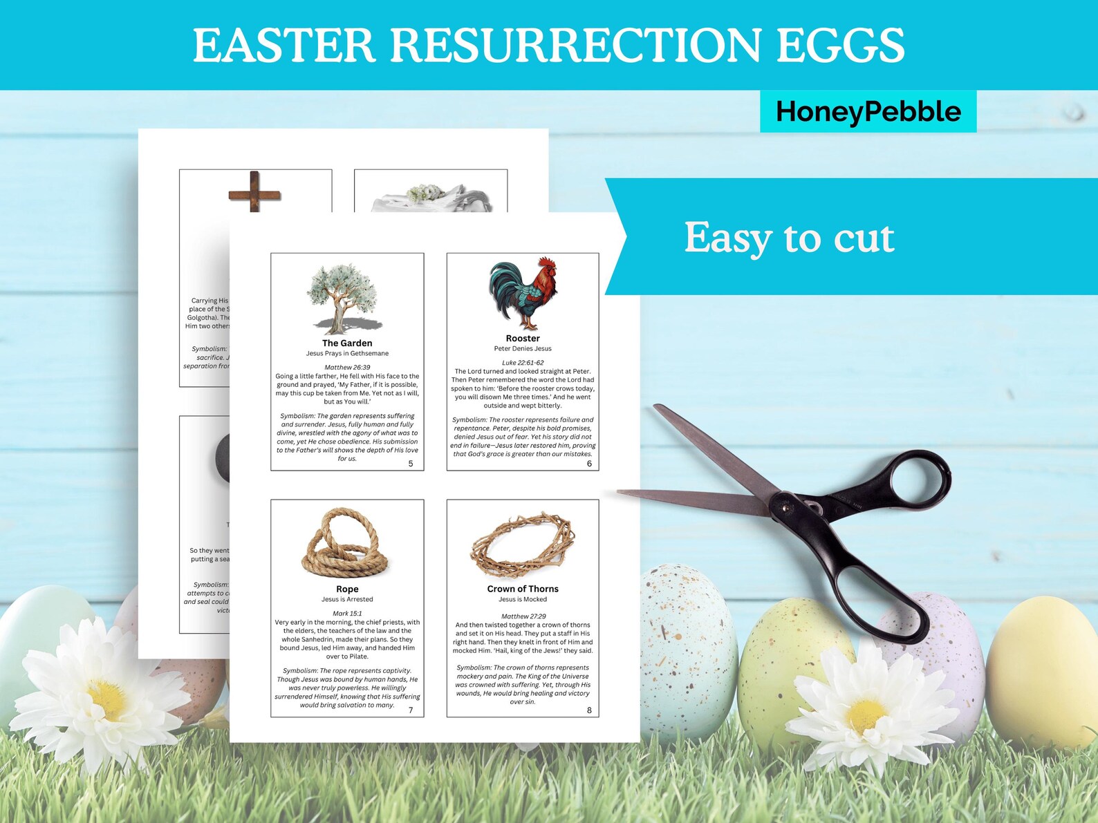 Resurrection Eggs Printable | Easter Christian Activity for Kids | Holy ...