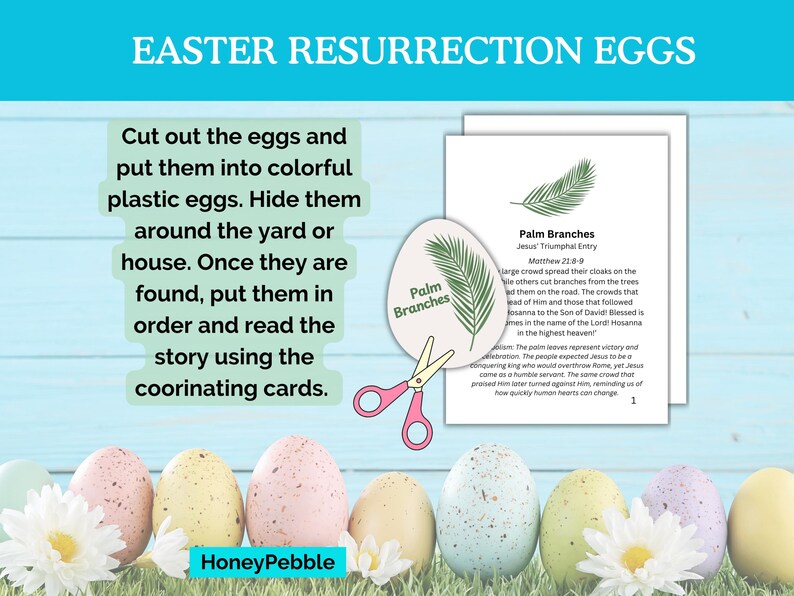 Resurrection Eggs Printable | Easter Christian Activity for Kids | Holy ...