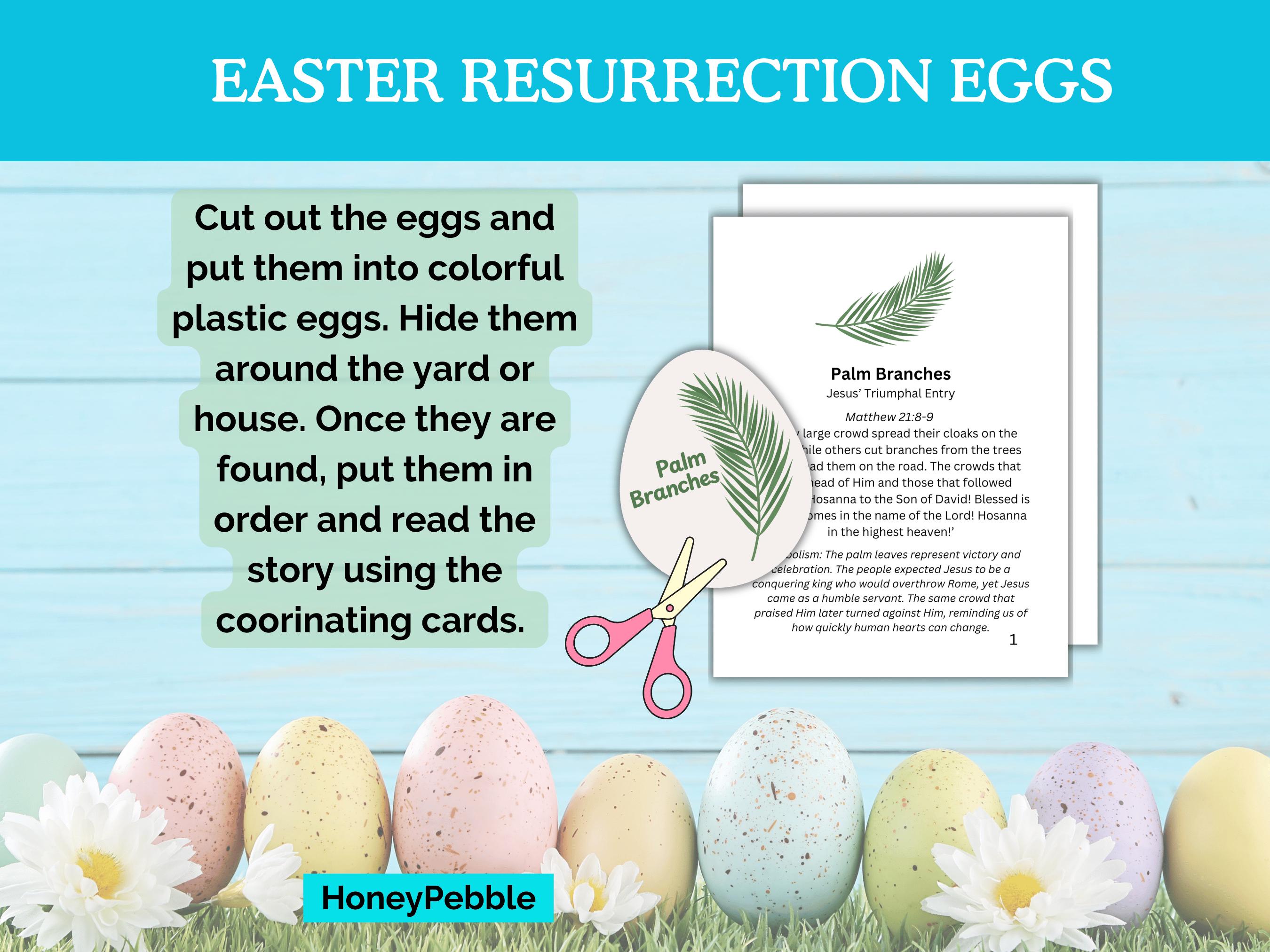 Resurrection Eggs Printable | Easter Christian Activity for Kids | Holy ...