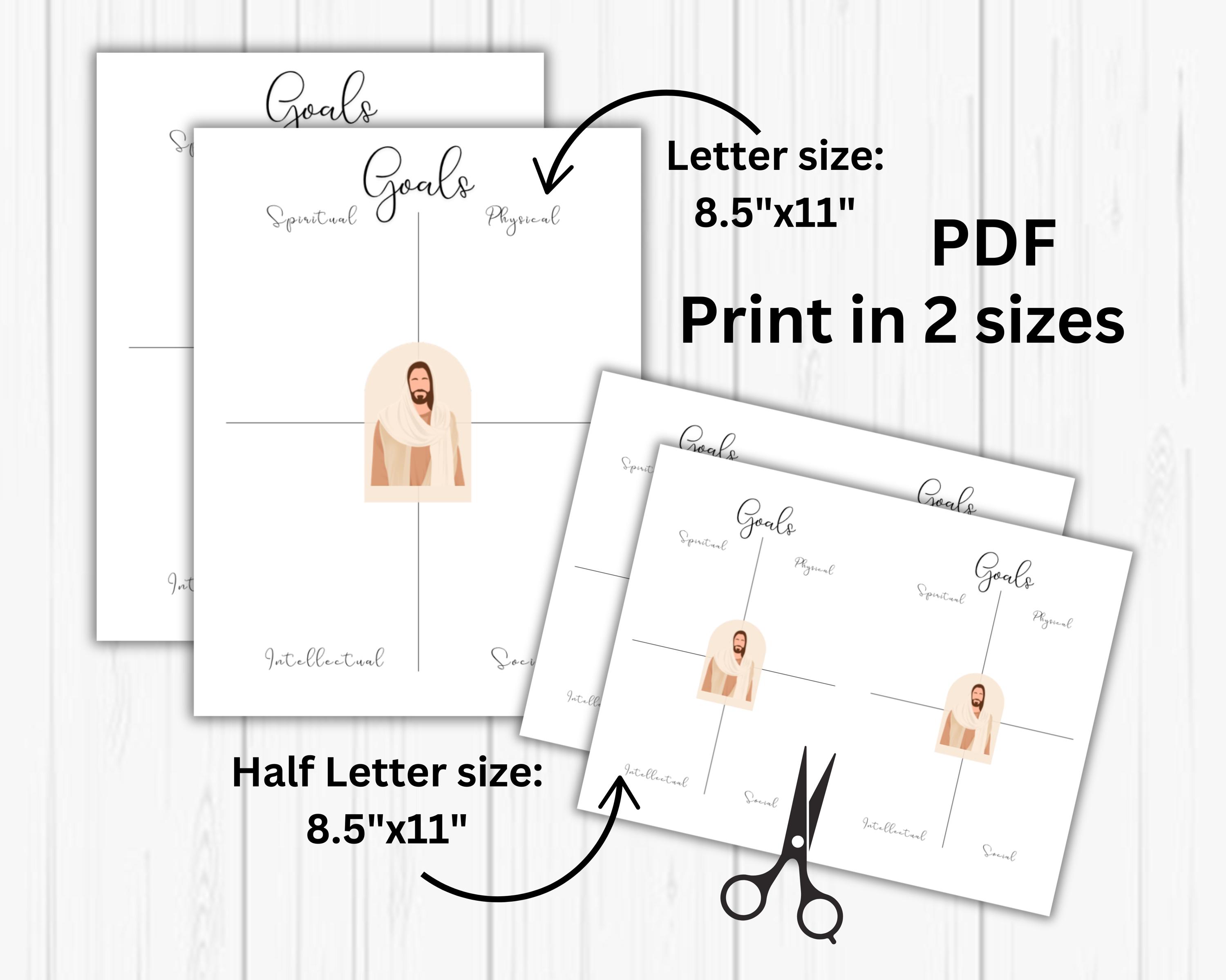 2026 Goal Sheet Printable: LDS Youth Program SIPS (digital Download) - Etsy